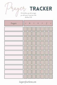 Free 30 Day Habit Tracker Printables - Keeper of our Home