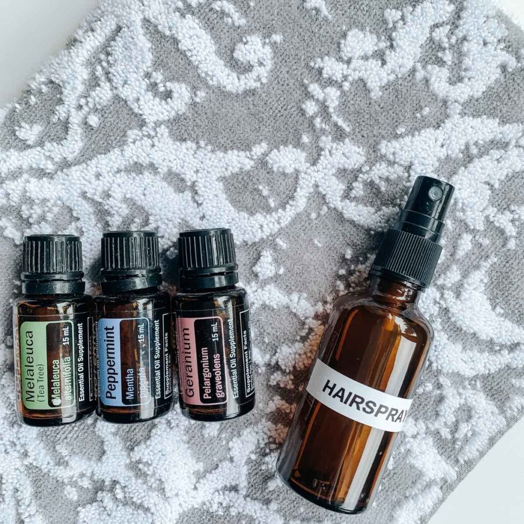 Easy DIY Hair Spray With Essential Oils - Keeper of our Home