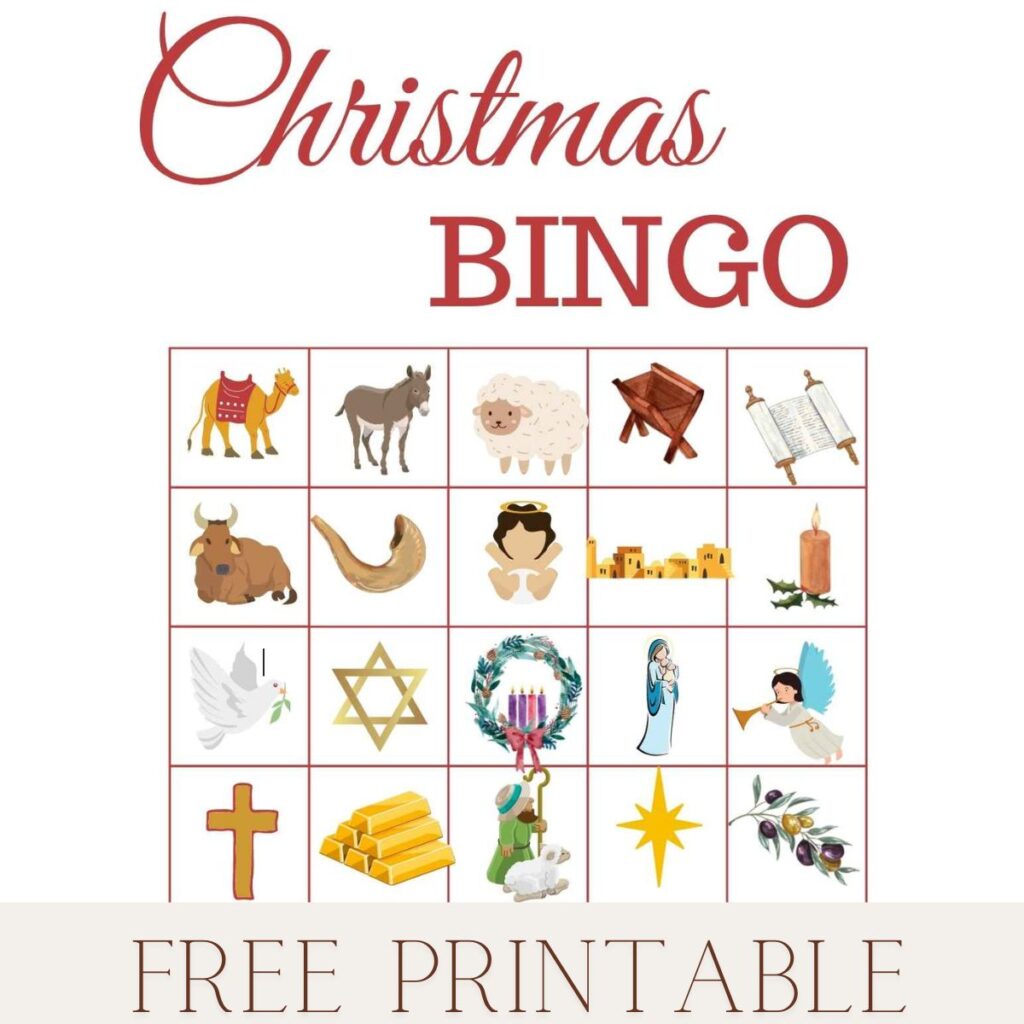 Family Christmas Bingo Game Printable - Keeper of our Home