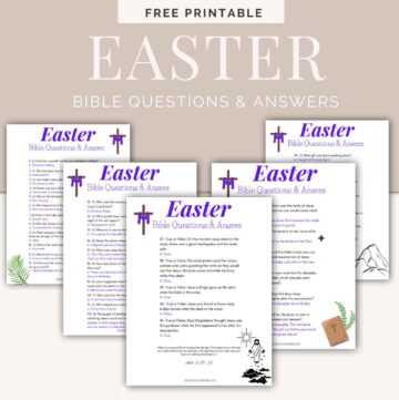 Easter Bible Trivia Free Printable - Keeper of our Home