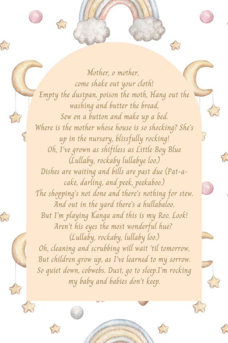 Babies Don't Keep Poem With Free Printable Keepsake - Keeper of our Home
