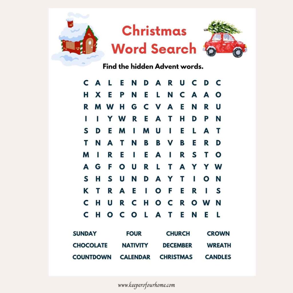 Free Christmas Activity Booklet Printable For Kids - Keeper of our Home