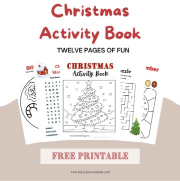 Free Christmas Activity Booklet Printable For Kids - Keeper of our Home