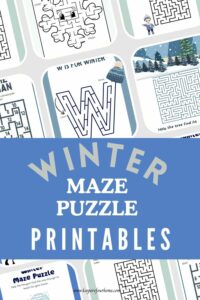 Winter Maze Worksheets: Printable Fun for Cozy Indoor Days - Keeper of ...