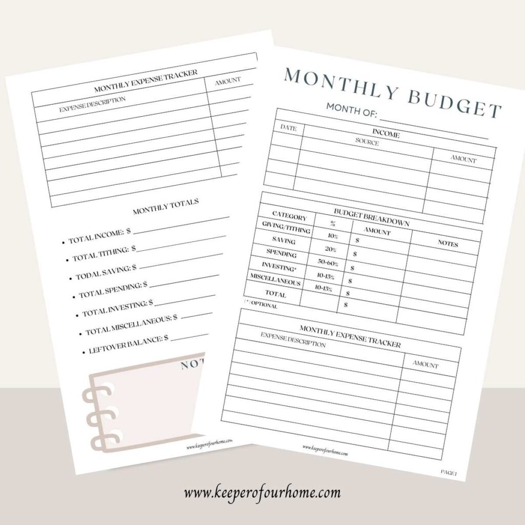 Helping Your Teen Create Their First Budget: Tips and Tools - Keeper of ...