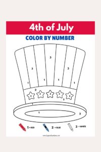 Free 4th of July Color By Number Printable Pages - Keeper of our Home