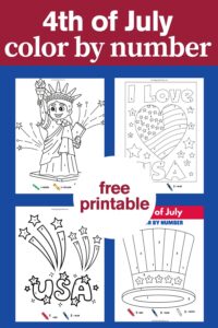 Free 4th of July Color By Number Printable Pages - Keeper of our Home
