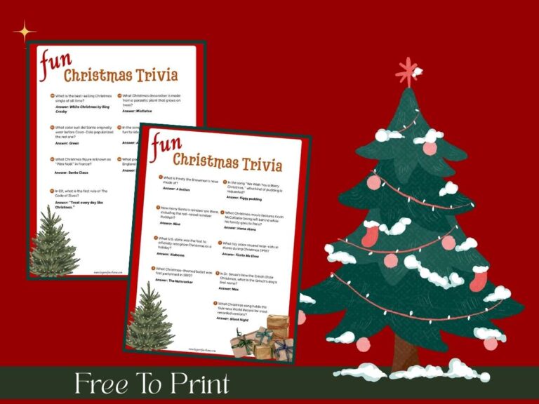 Free Printable Christmas Trivia Game for the Whole Family - Keeper of ...